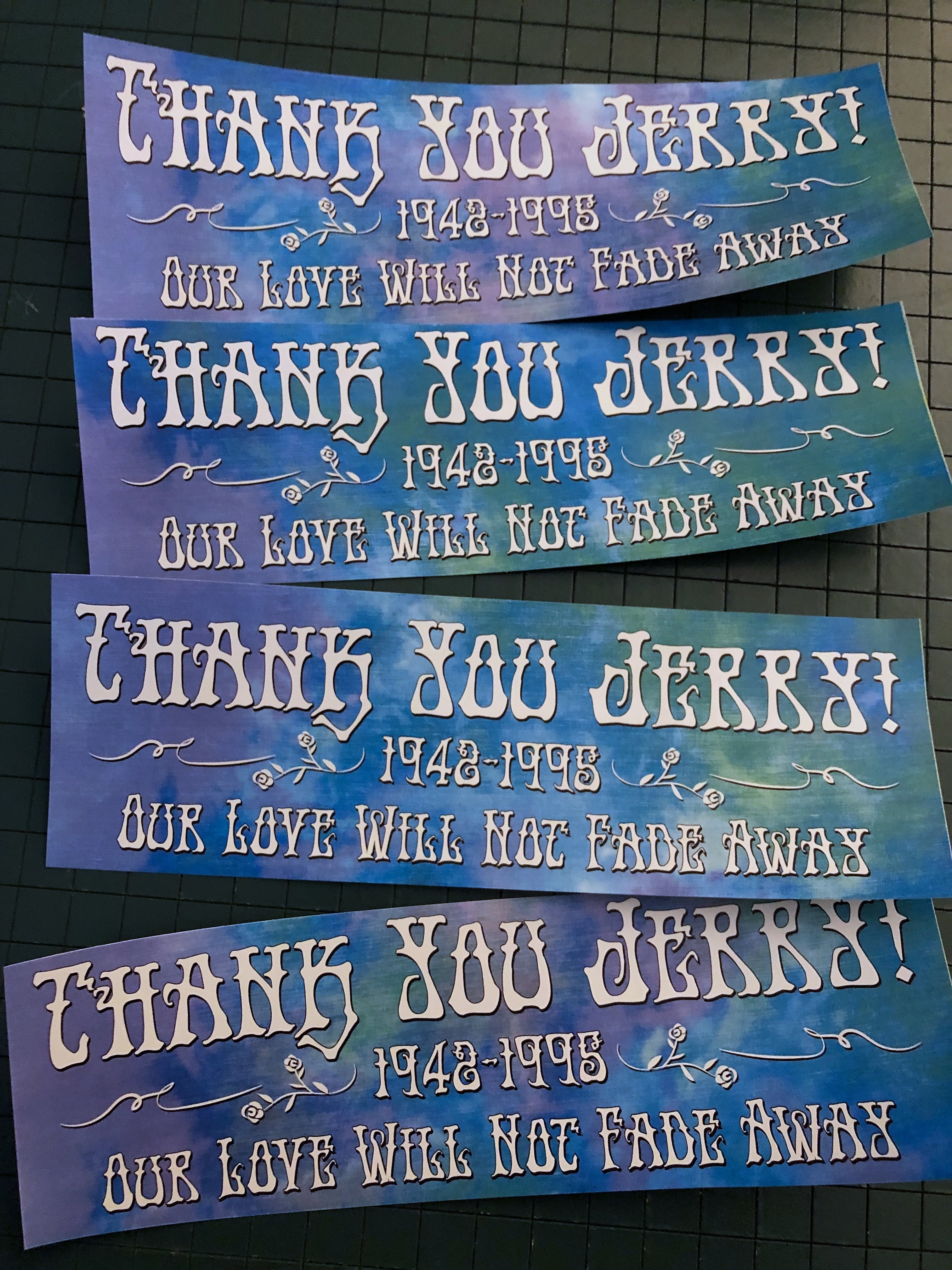 Thank You Jerry - Sticker - Shakedown Designs